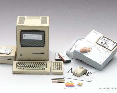 Apple Macintosh 128K - Papercraft Design | david.roess.li